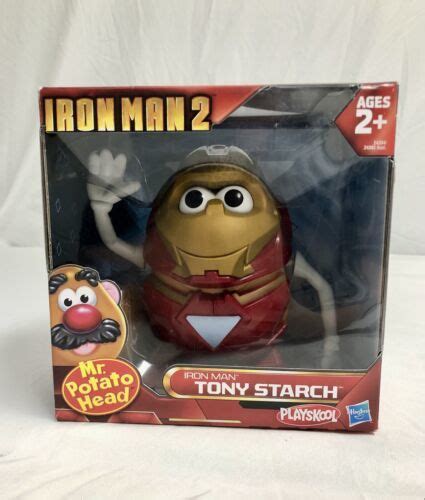 Playskool Iron Man 2 Mr Potato Head Tony Starch Marvel Collectible Toy