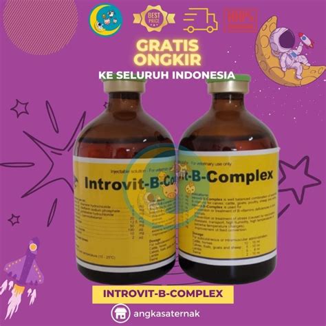 Jual Introvit B Complex 100 Ml Multivitamin B Complex Interchemie Untuk Nafsu Makan Ternak
