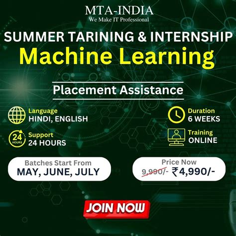 Mta India On Linkedin Work Career Training India Machinelearning Machinelearning Python