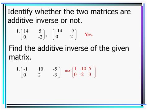 PPT MATRICES PowerPoint Presentation Free Download ID 144276