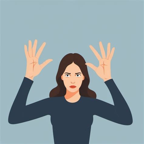 Hyperbolic Gesture Stressed Woman Illustration Stable Diffusion Online