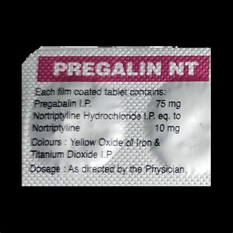 Pregalin Nt Tablet 10s Price Uses Side Effects And Substitutes Medkart