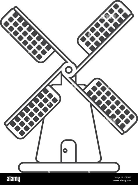 Isolated Wind Mill Design Stock Vector Image And Art Alamy