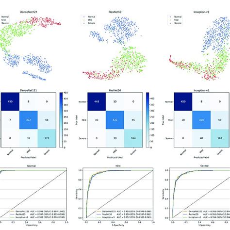 performance of deep learning algorithms in the internal test dataset