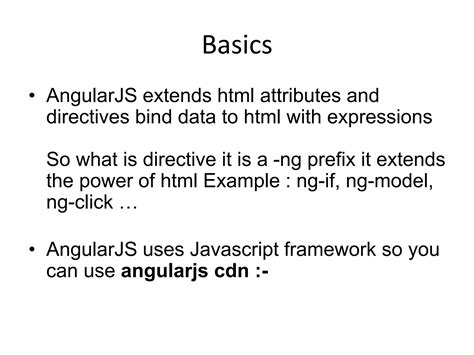 Angularjs Basic Concept Ppt