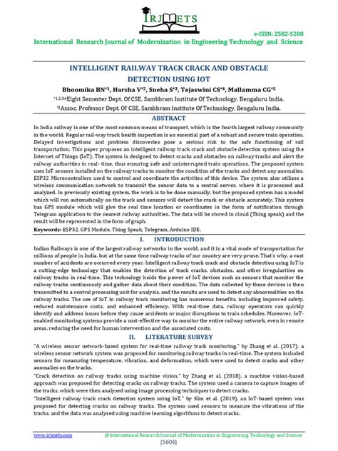 Rail Detection 3 Pdf Microcontroller Internet Of Things
