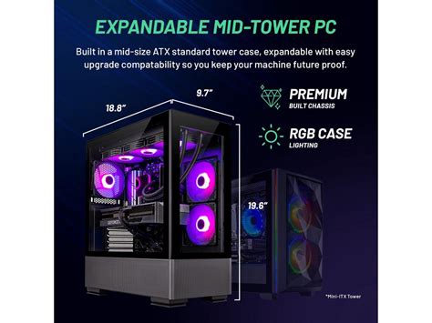 Skytech Azure Gaming PC Desktop Intel Core I K GHz NVIDIA RTX TB NVMe SSD