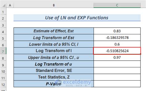 How To Calculate P Value From Confidence Interval In Excel