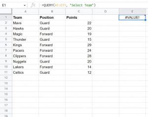 How To Use Column Names In Google Sheets Query