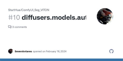 Diffusersmodelsautoencoderkl · Issue 10 · Starthuacomfyuiseg