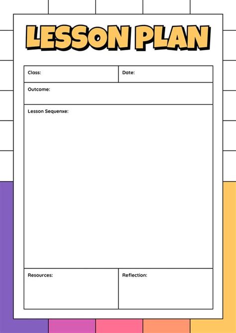 Free Reading Lesson Plan Templates To Edit And Print Canva