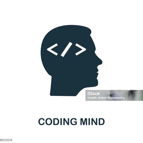 Ikon Coding Mind Desain Elemen Kreatif Dari Koleksi Ikon Programmer