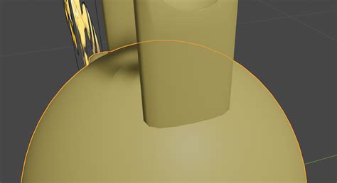 Modeling How To Make An Intersection Between Two Meshes Seem Like
