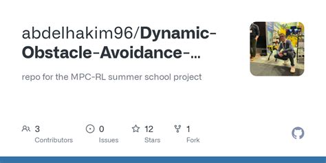 Github Abdelhakim96dynamic Obstacle Avoidance Mpc Repo For The Mpc Rl Summer School Project