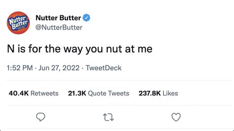 Nutter Butter Is Horny On Twitter But So Are All These Other Brands