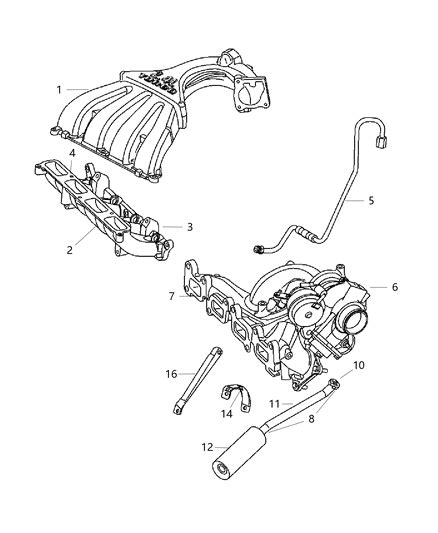 Manifolds Intake And Exhaust 2004 Chrysler Pt Cruiser