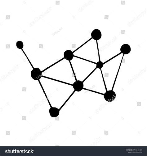 Molecular Atom Structure Vector Drawing Stock Vector Royalty Free Shutterstock