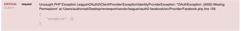 OAuthException Missing Permissions Issue Knpuniversity Oauth Client Bundle
