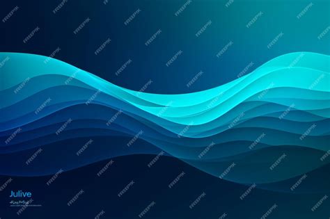 Premium Photo Stylish Blue Wavy Lines Abstract Background Design