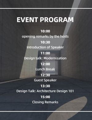 Free Conference Program Templates To Design And Customize For Free Fotor