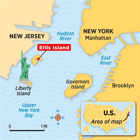 Ellis Island Map