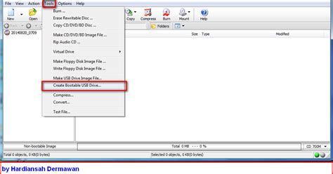 Tutorial Membuat USB FlashDisk Menjadi Bootable Dengan PowerISO Hardiansah Dermawan