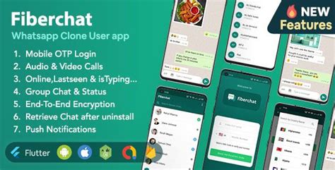 fiberchat web chat and calling web app flutter web app code market