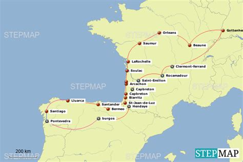 Stepmap Wohnmobilreise Landkarte Für Europa