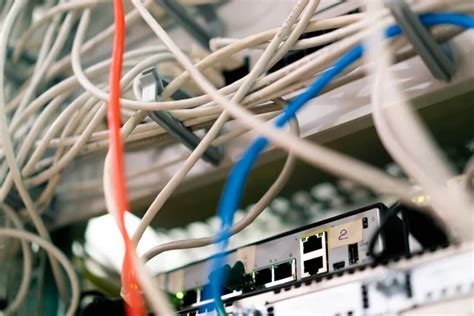 Close Pile Network Patch Cables Server Room Data Center Room Stock Photo By Guys Who Shoot