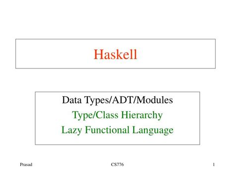 Ppt Haskell Powerpoint Presentation Free Download Id3349459
