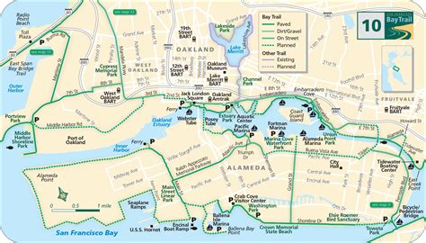 San Francisco Bay Trail A Map Of Alameda And Oakland
