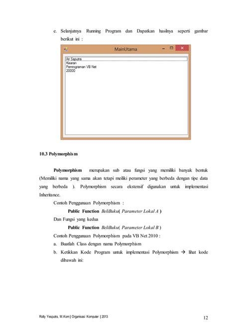 Part 9 Object Oriented Programming Lanjutan Pdf