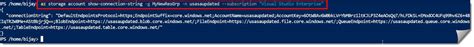 Az Storage Account Show Connection String Azure Lessons