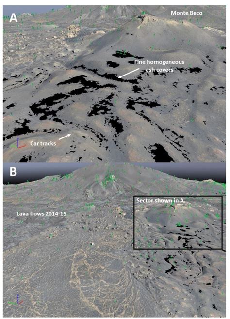 examples of areas without data in the 3d dense point cloud a low
