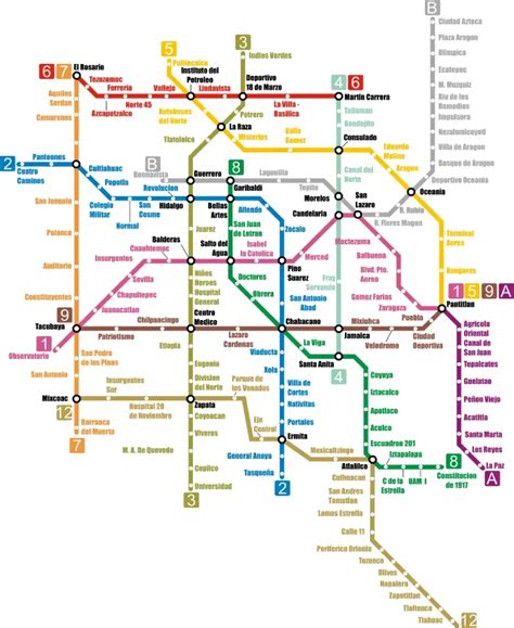 Mapa Del Metro Cdmx En Pdf Para Imprimir Y Descargar