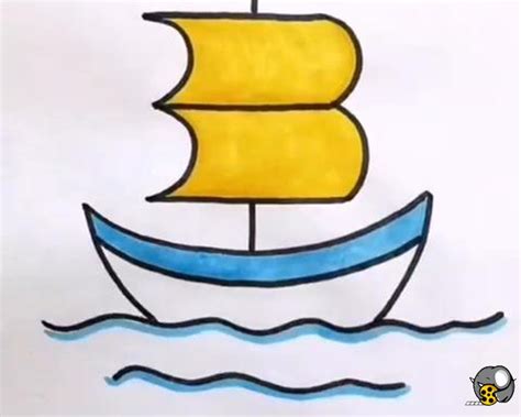 آموزش نقاشی قایق آسان برای کودکان فیلو