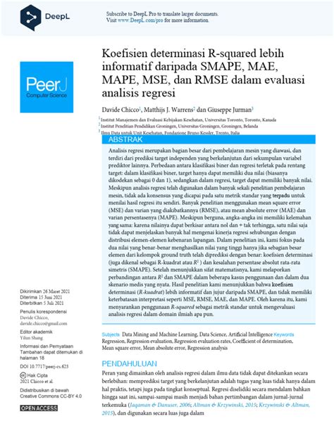 Thecoefficientofdeterminationr Squaredismore Id Pdf