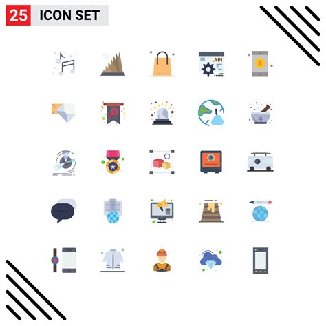 Set Of 25 Modern Ui Icons Symbols Signs For Mobile Api Concept Martyrs Api Holiday Editable