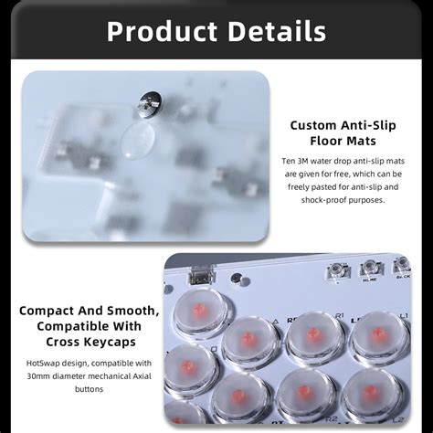 New Haute42 Arcade Joystick Hitbox Controller Arcade Fighting Game Keyboard Fight Stick For Pc