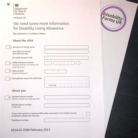 Disability Forms Uk