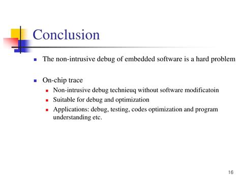 Ppt Applications Of On Chip Trace On Debugging Embedded Processor