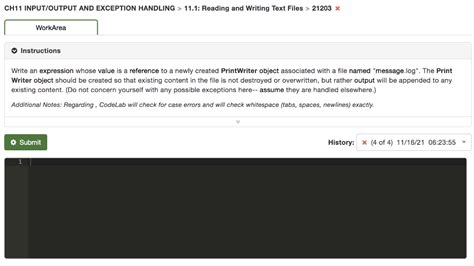 Solved CH INPUT OUTPUT AND EXCEPTION HANDLING Chegg