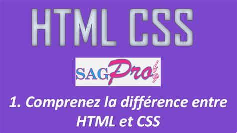 1 Comprenez La Différence Entre Html Et Css Engp