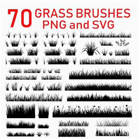 Grass Svg Etsy