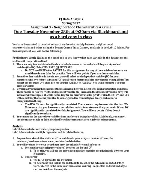 Assignment 3 Prompt Pdf Correlation And Dependence Regression Analysis