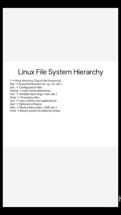 Linux File System Hierarchy Explained Linux Filesystem Basics