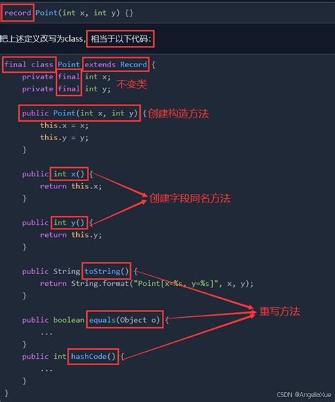 记录类（recordjava14开始）使用 Java 14 的 Record 类 Csdn博客