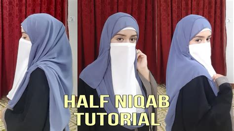 Nose Niqab Style 2024 | Half Niqab Tutorial | Full Coverage Hijab ...