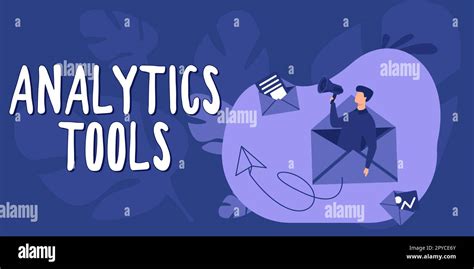 Conceptual Display Analytics Tools Internet Concept Pieces Of Web