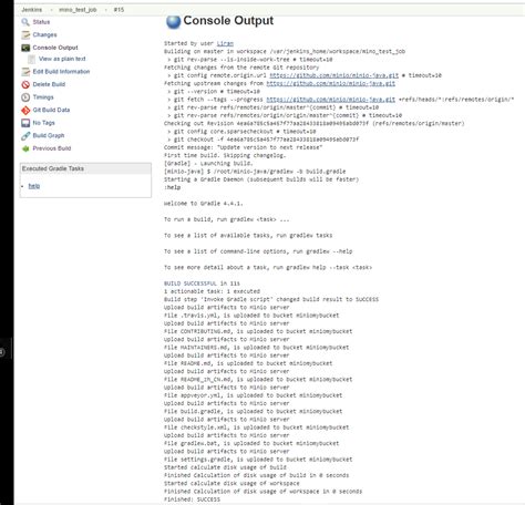 i am trying to streamline my ci workflow with minio jenkins plugin and